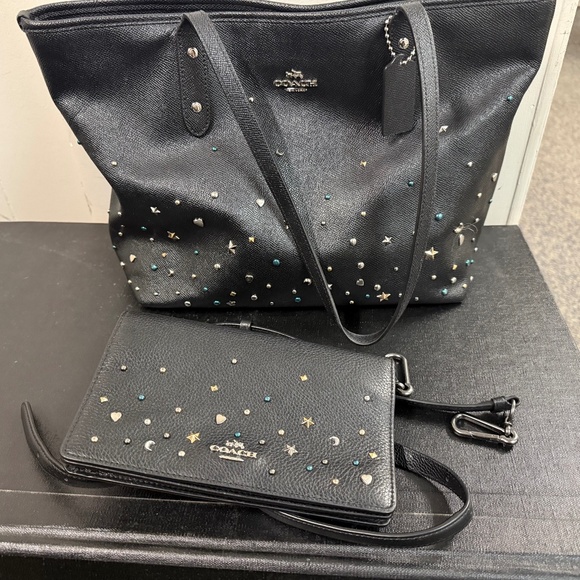 Coach | Bags | Coach Moon Stars Celestial Pursetote And Wallet ...